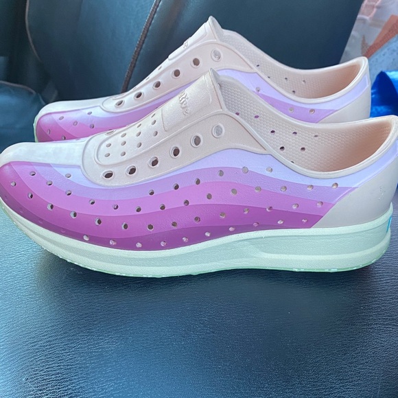 Native | Shoes | Native Robbie Pribt Shoes In Pink And Purple | Poshmark